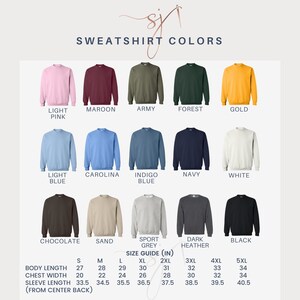 Custom Date Sweatshirt, Personalized, Embroidered Year, Best Friend ...