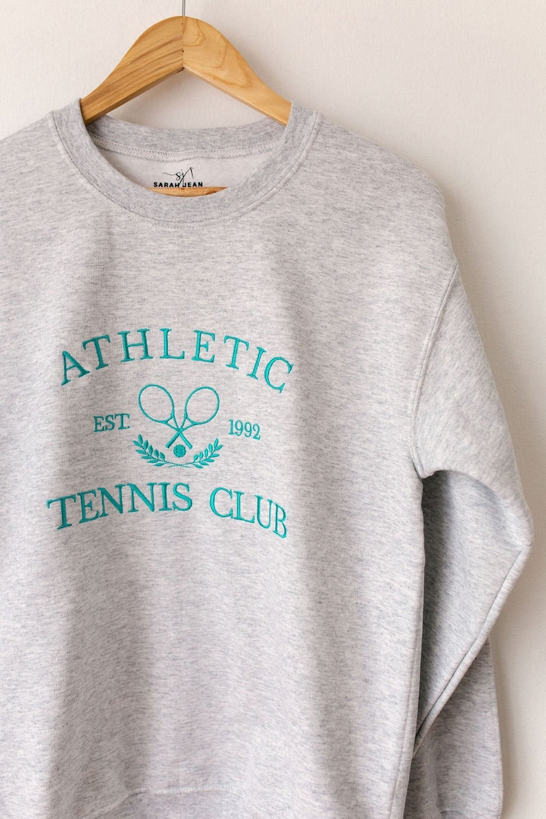 Customize Your Own Embroidered Varsity Tennis Club Sweatshirt ...