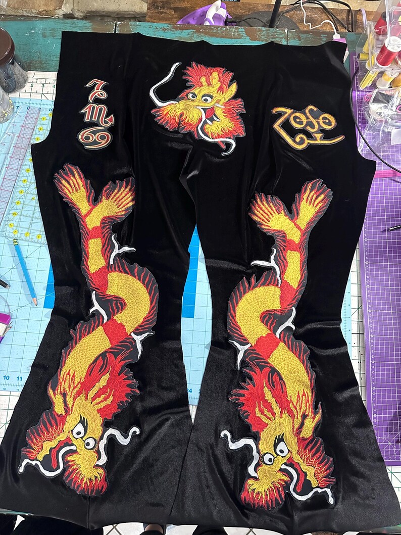 Jimmy Page Dragon Pants Led Zeppelin Vintage Stagewear Replica Made to Measure Tribute Band - Etsy