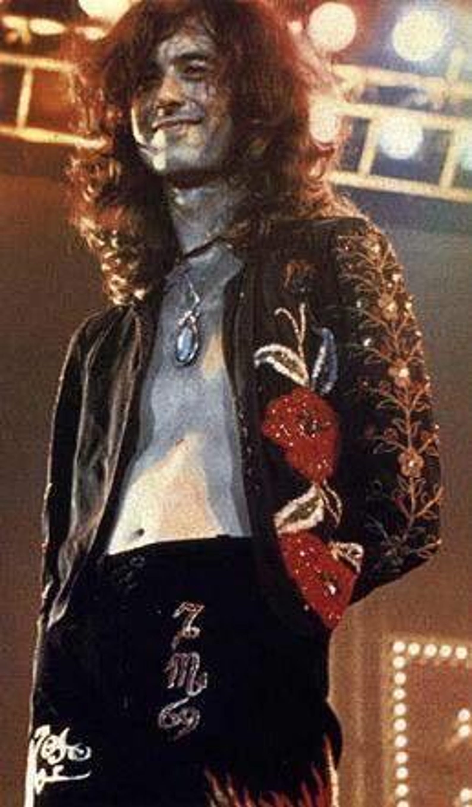 Jimmy Page Poppy Jacket Led Zeppelin Vintage Stagewear Replica Faux ...