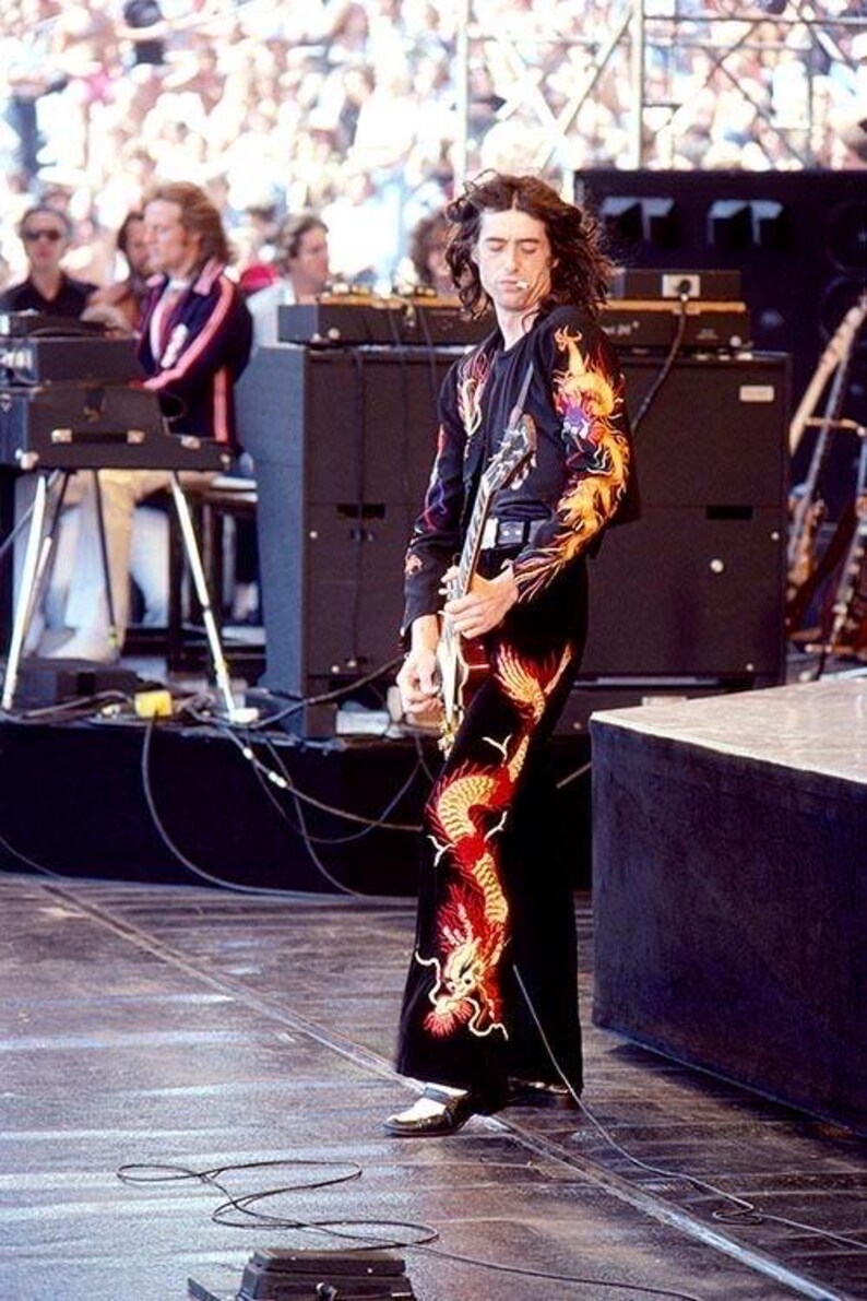 Jimmy Page Dragon Pants Led Zeppelin Vintage Stagewear Replica Made to ...