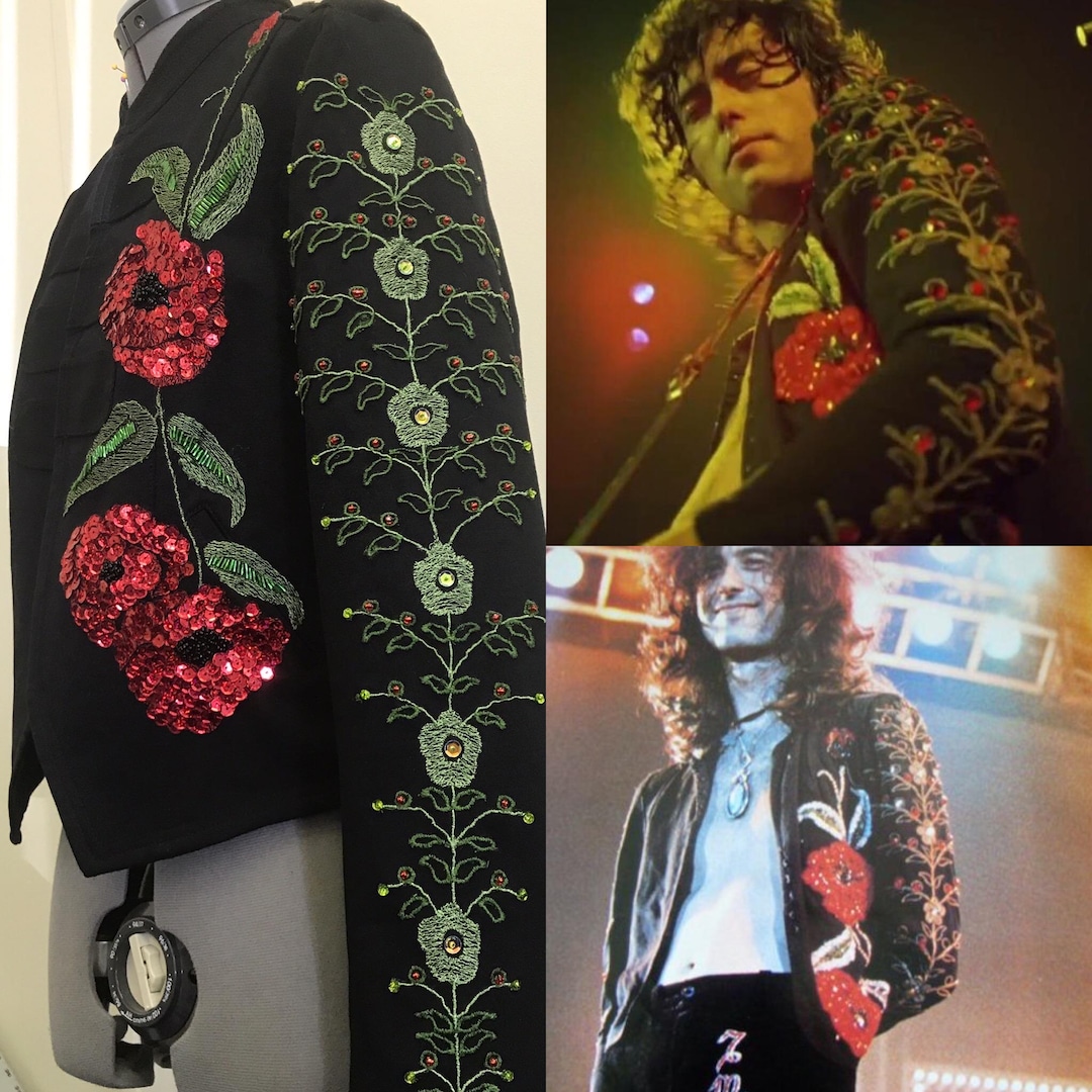 Jimmy Page Led Zeppelin Poppy Jacket Replica Stagewear Tribute - Etsy