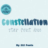 Star Quality Font - Digital Download Bold Star Font - Zip Folder ...