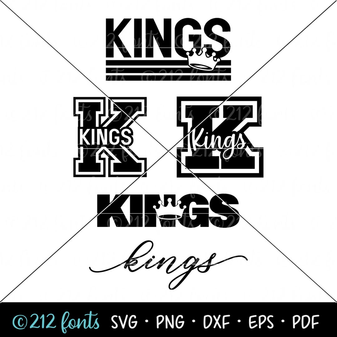 Kings Mascot SVG Pack, Kings School Png, Kings Svg, School Mascot Art ...