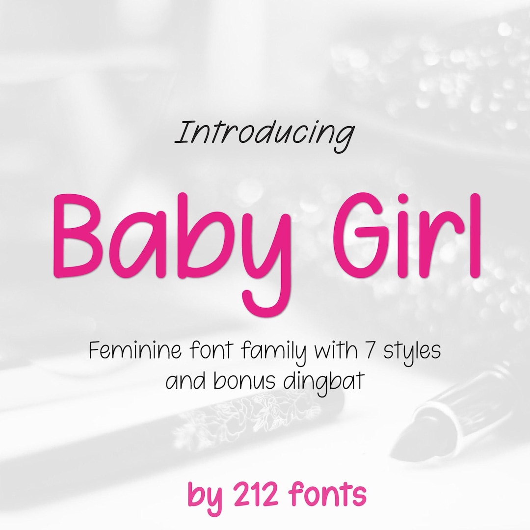 Baby Girl Font Bundle, Notetaking Clean Handwritten OTF, Sans Serif ...