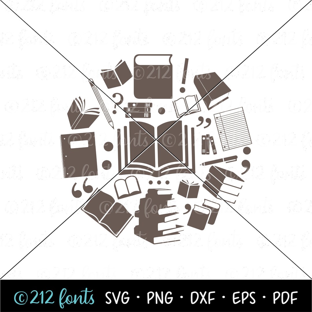 Literature SVG, English Teacher Png, Literature Svg, Reading Love Art ...