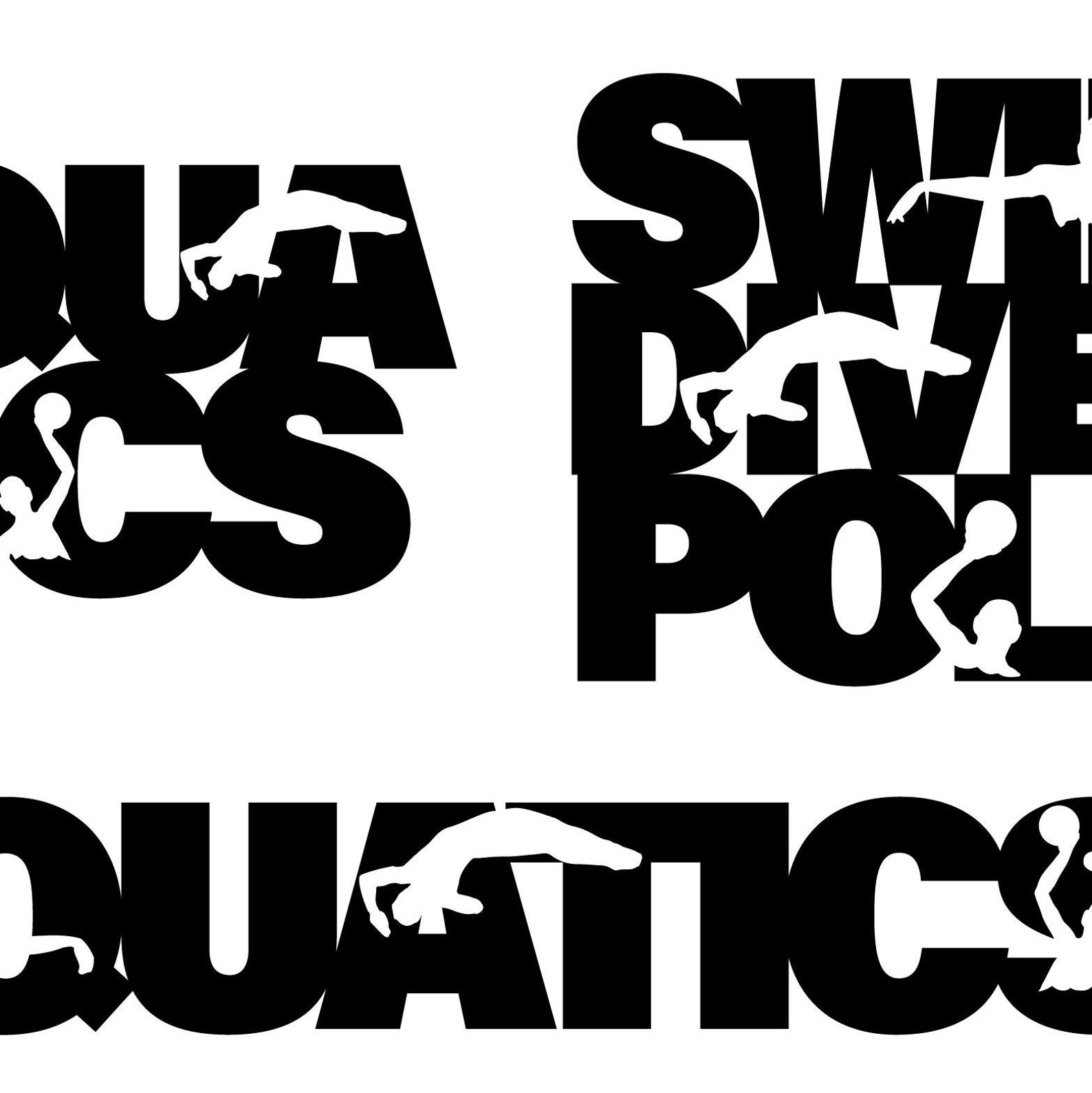Aquatics Club Graphics, Swim Dive Water Polo SVG (digital Download) - Etsy