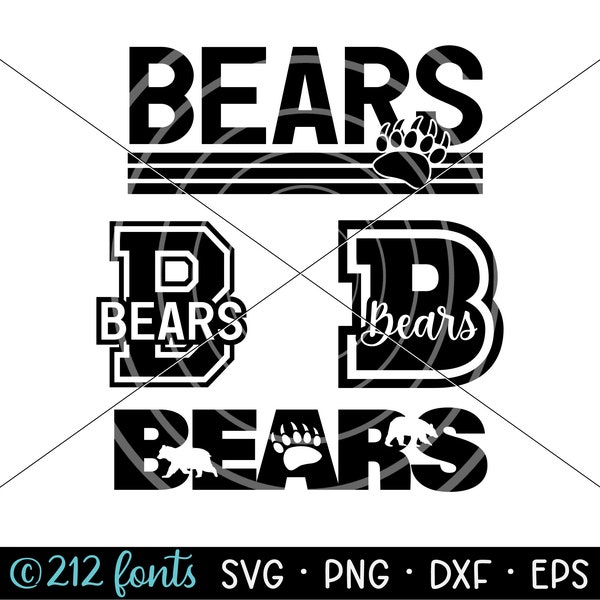 Bear Mascot Svg - Etsy