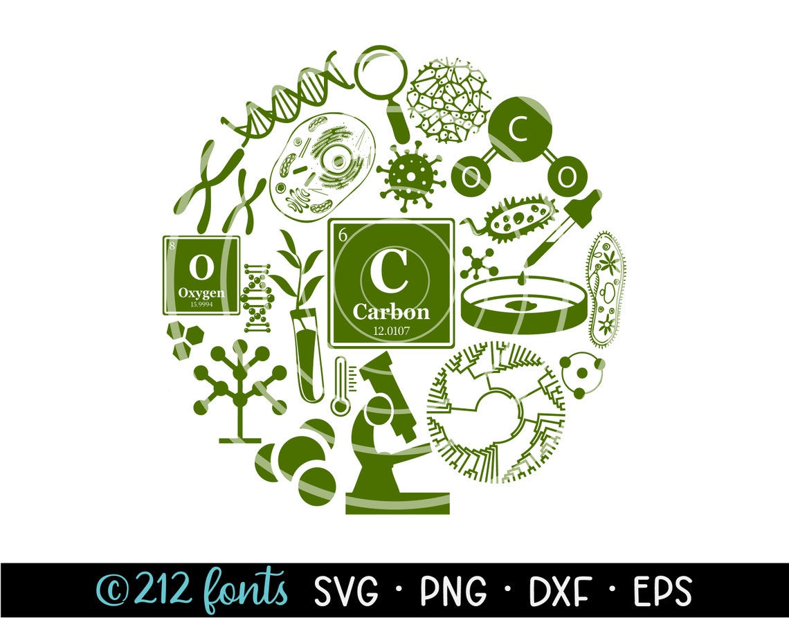 Biology SVG Biology Teacher Png Biology Icons Svg Digital - Etsy