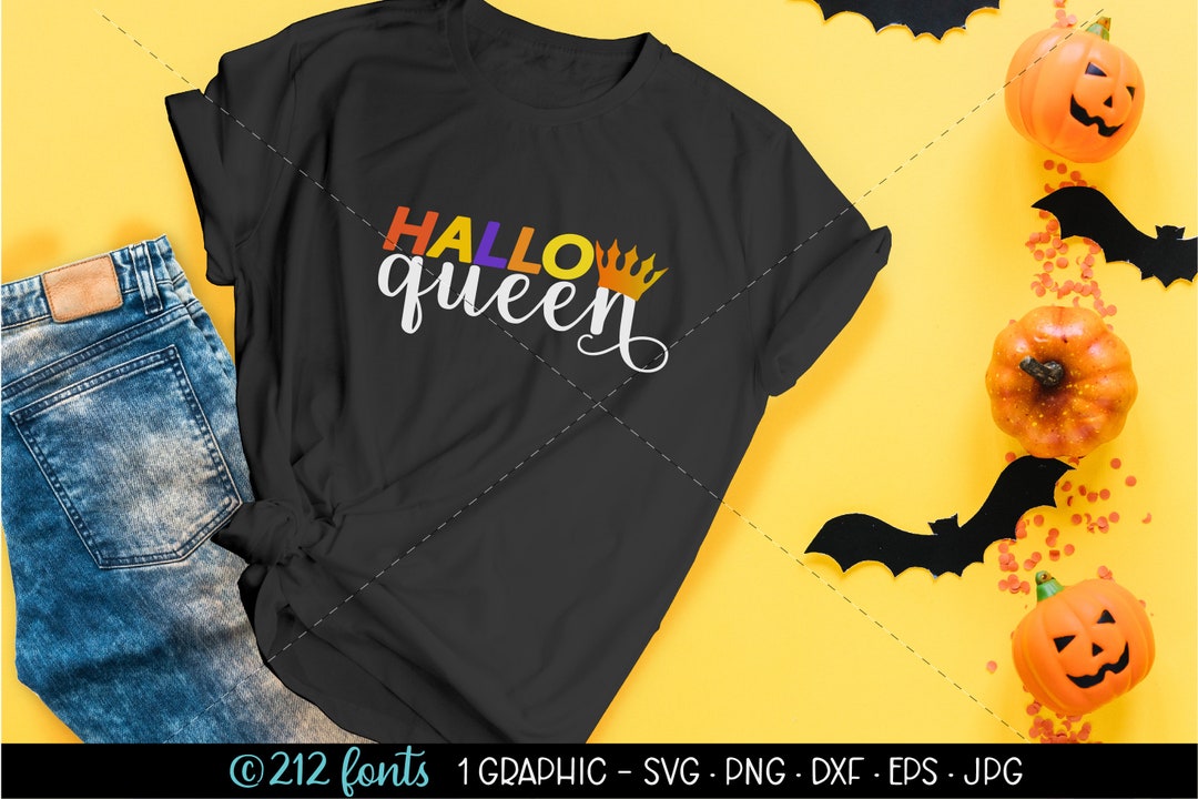 Halloqueen SVG Halloween Queen Png Dxf & Eps Digital - Etsy