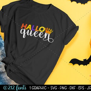 Halloqueen SVG, Halloween Queen Png Dxf & Eps, Digital Halloween Queen ...