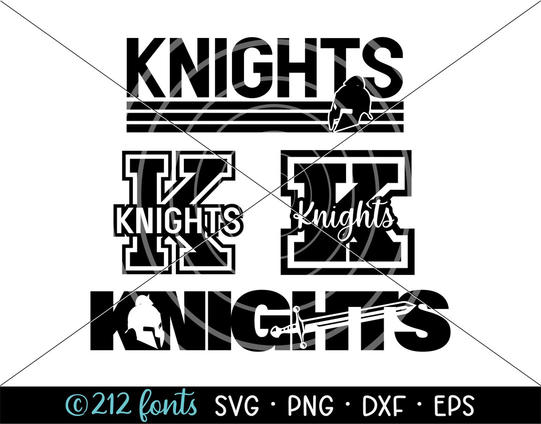 Knights Mascot SVG Pack, Knights Png, Knights Svg, School Mascot Art ...
