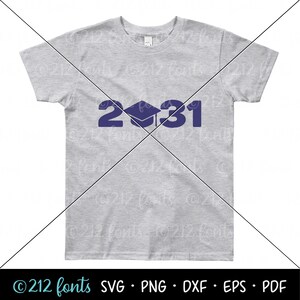 Class of 2031 Grad Clip Art SVG, Graduation PNG Jpg Eps, '31 Year High ...