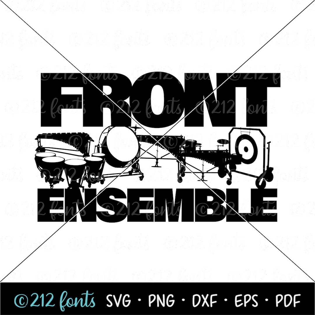 Front Ensemble SVG, Pit Percussion Png, Jpg Svg Format, Marching Band ...