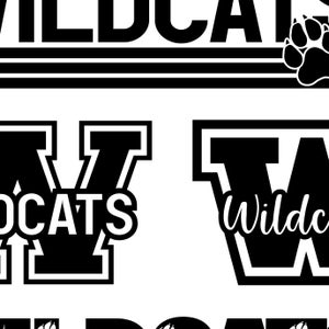 Wildcats Mascot SVG, Wildcat School Png, Wildcats Svg, School Mascot ...