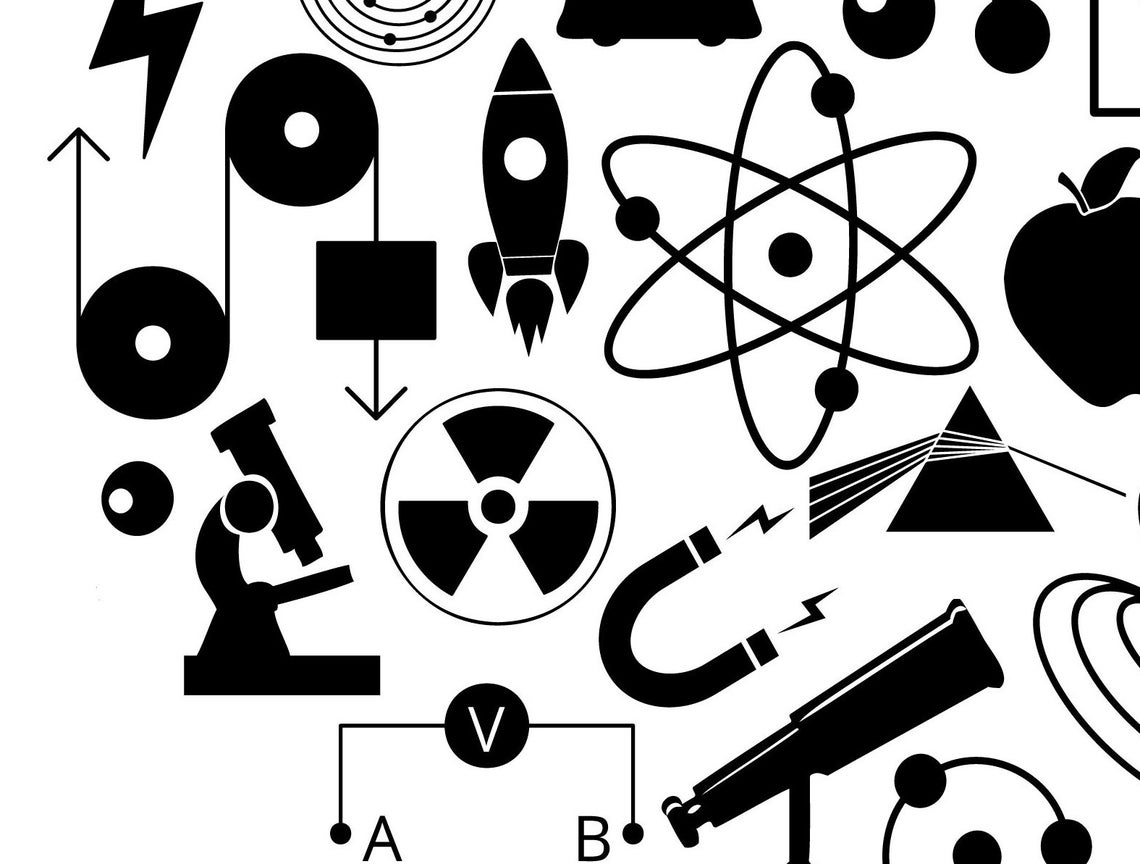 Physics Clipart, Science Graphics (svg, Png, Eps, Dxf, Jpg) (digital ...