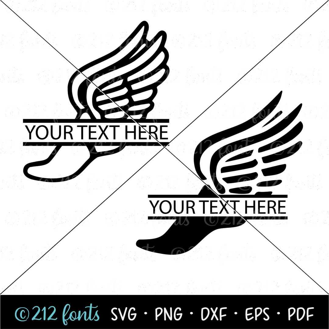 Buy Winged Running Shoe SVG, Track Cut File (digital Download) Online ...