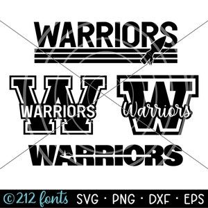 Warriors Mascot SVG Pack, Warriors School Png, Warriors Mascot Art ...