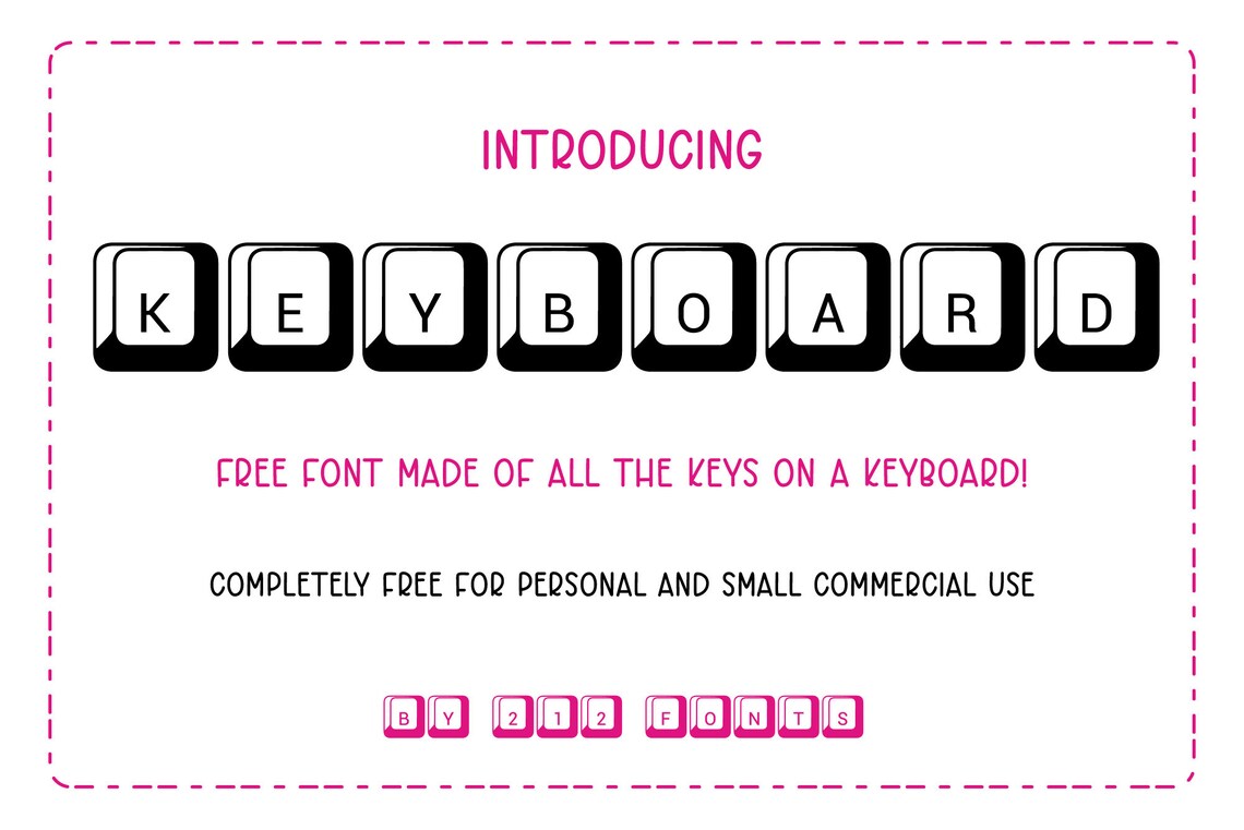 Keyboard Keys font Font made of Keyboard Keys Computer Keys | Etsy