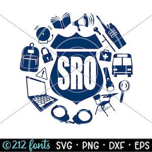 School Resource Officer Graphic, SRO SVG, Hall Monitor Art (digital ...