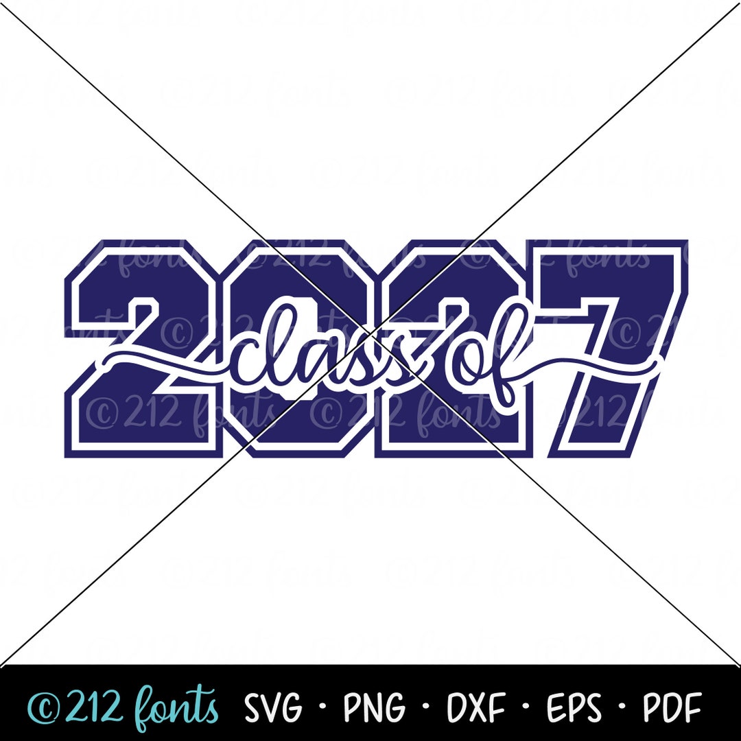 Class of 2027 Grad Clip Art SVG, Graduation PNG Jpg Eps, '27 Year ...