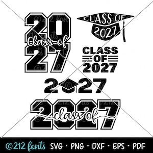 Class of 2027 SVG Graphics: Graduation Clip Art (digital Download) - Etsy