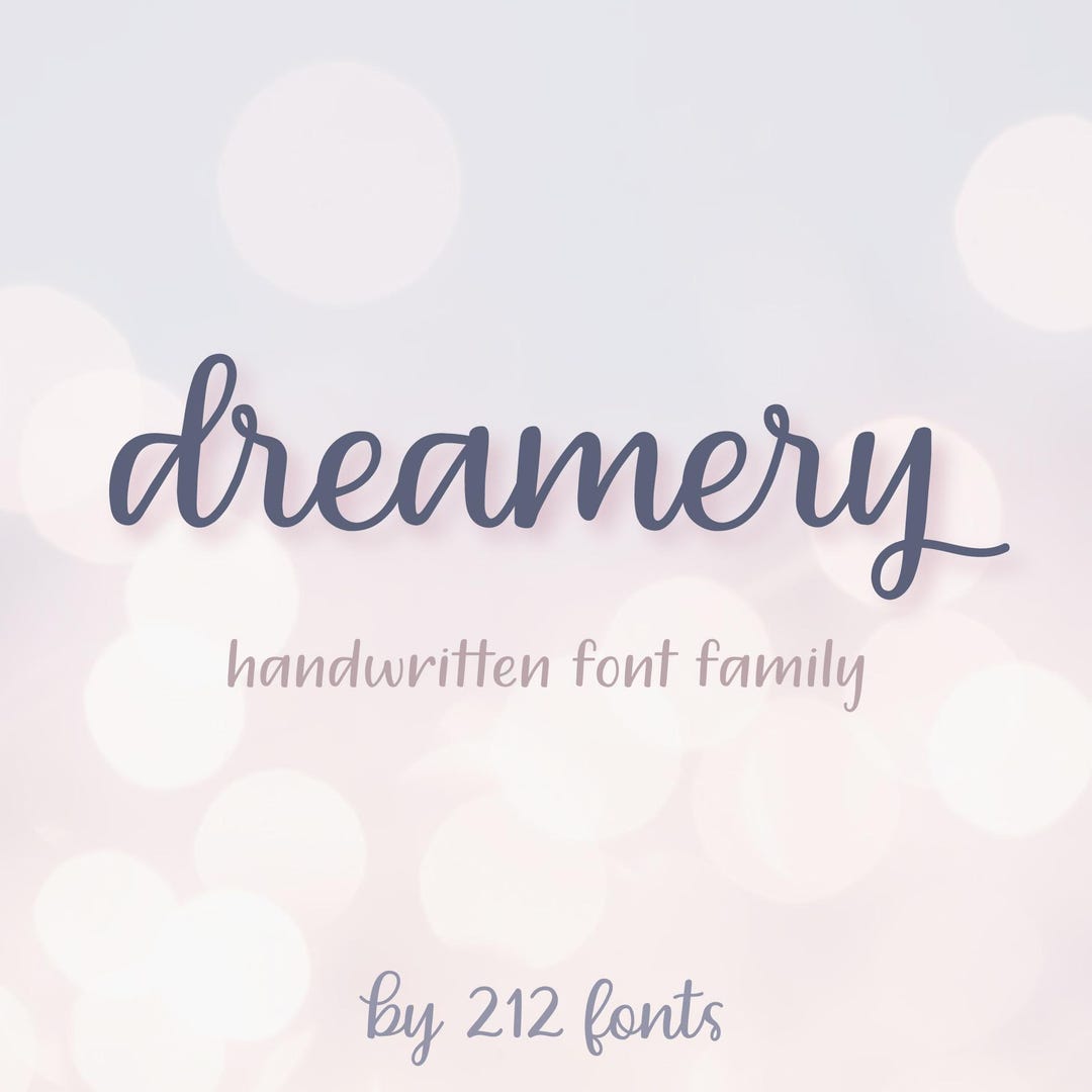 Dreamery Font, Script Font Family, Clean Script OTF, Sans Serif and ...
