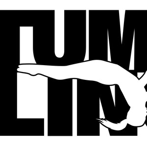 Tumbling Word Gymnast SVG Png Jpg, Digital Tumbling JPG, Tumbling ...
