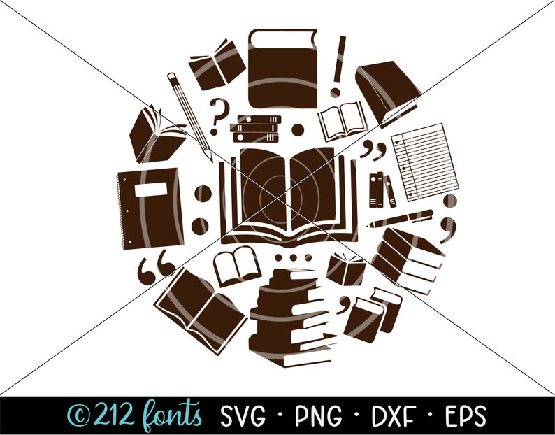 Literature SVG, English Teacher Png, Literature Svg, Reading Love Art ...
