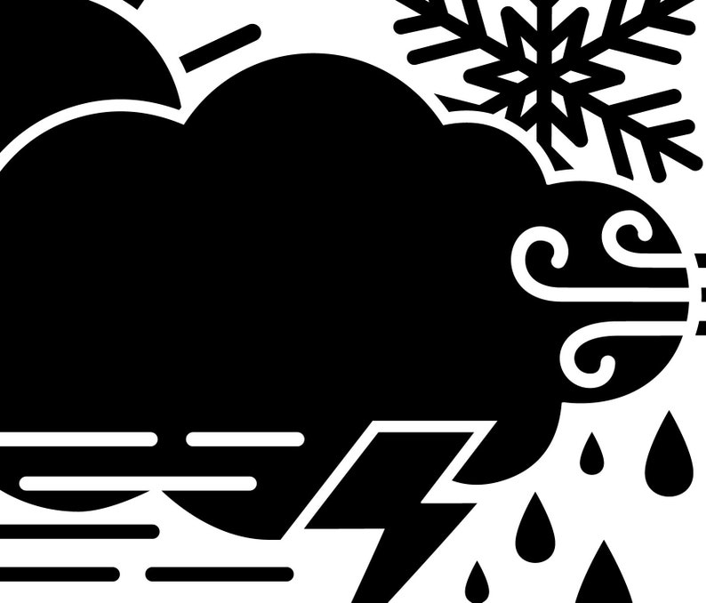Weather SVG Meteorology Png Dxf & Eps Digital Weather - Etsy