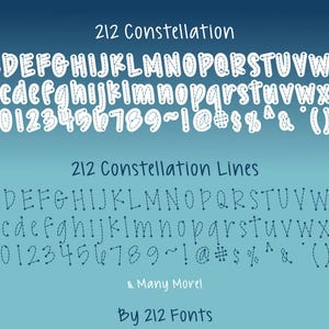 Constellation Star Font Duo: Zodiac Alphabet & Dingbats (OTF) - Etsy