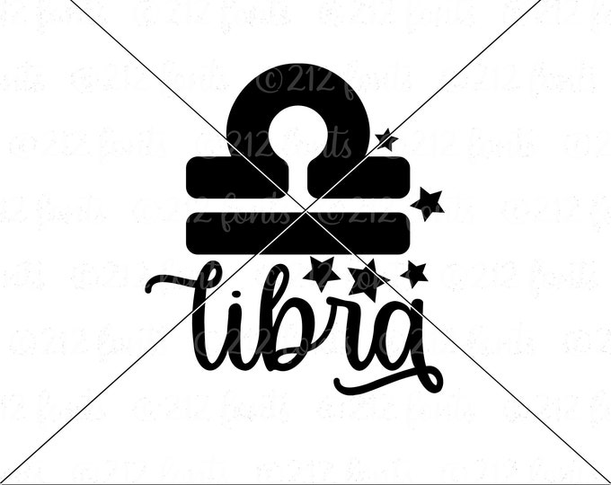 Libra Zodiac Symbol Svg, Libra Sign Vector, Libra Horoscope Symbol ...
