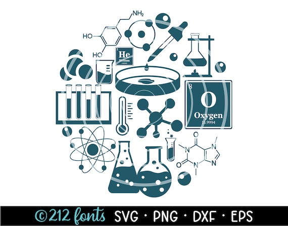 Chemistry SVG Chem Teacher Png Chemistry Icons Svg Digital - Etsy