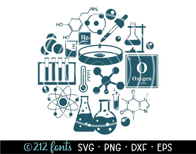 Chemistry SVG Chem Teacher Png Chemistry Icons Svg Digital - Etsy