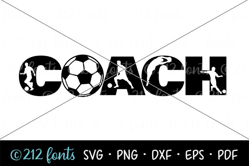 Soccer Coach SVG, Football Graphics, Boys Team Clip Art (digital ...