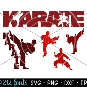 Karate SVG Pack, Karate Clip Art Png, Martial Arts Svg, Digital Karate ...