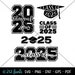 Class of 2025 Grad Clip Art SVG, Graduation PNG Jpg Eps, 2025 Graduate ...