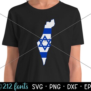 Israel Flag and Country Svg Pack, Israel SVG, Israel Maps Silhouette ...