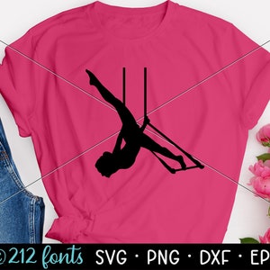 Aerialist Clip Art, Aerial Silks Png, Jpg Svg Format, Digital Aerial ...