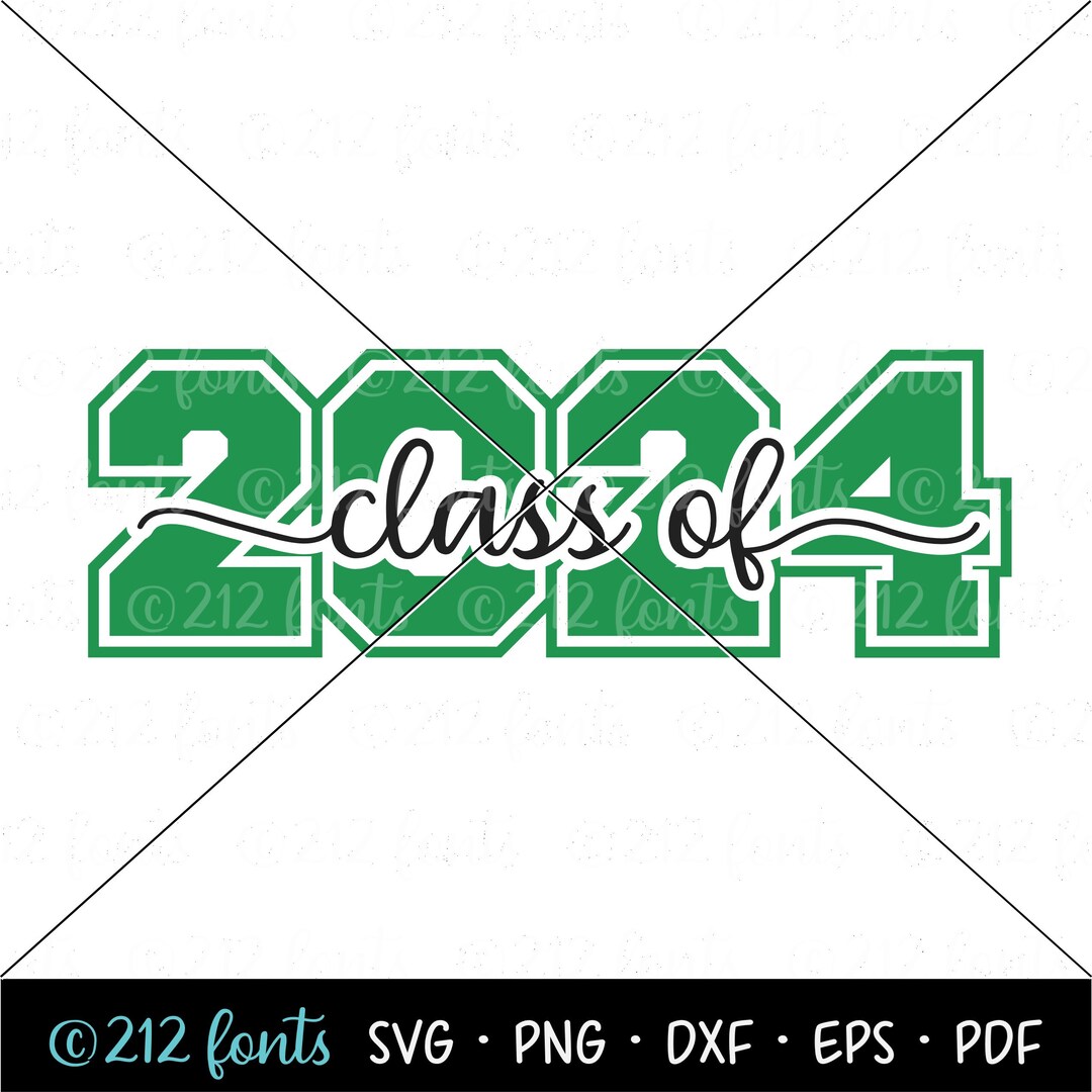Class of 2024 Grad Clip Art SVG, Graduation PNG Jpg Eps, 2024 Graduate ...