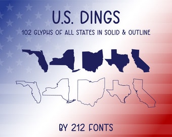 All 50 States Outline Svg Bundle United States Svg (Download Now) - Etsy