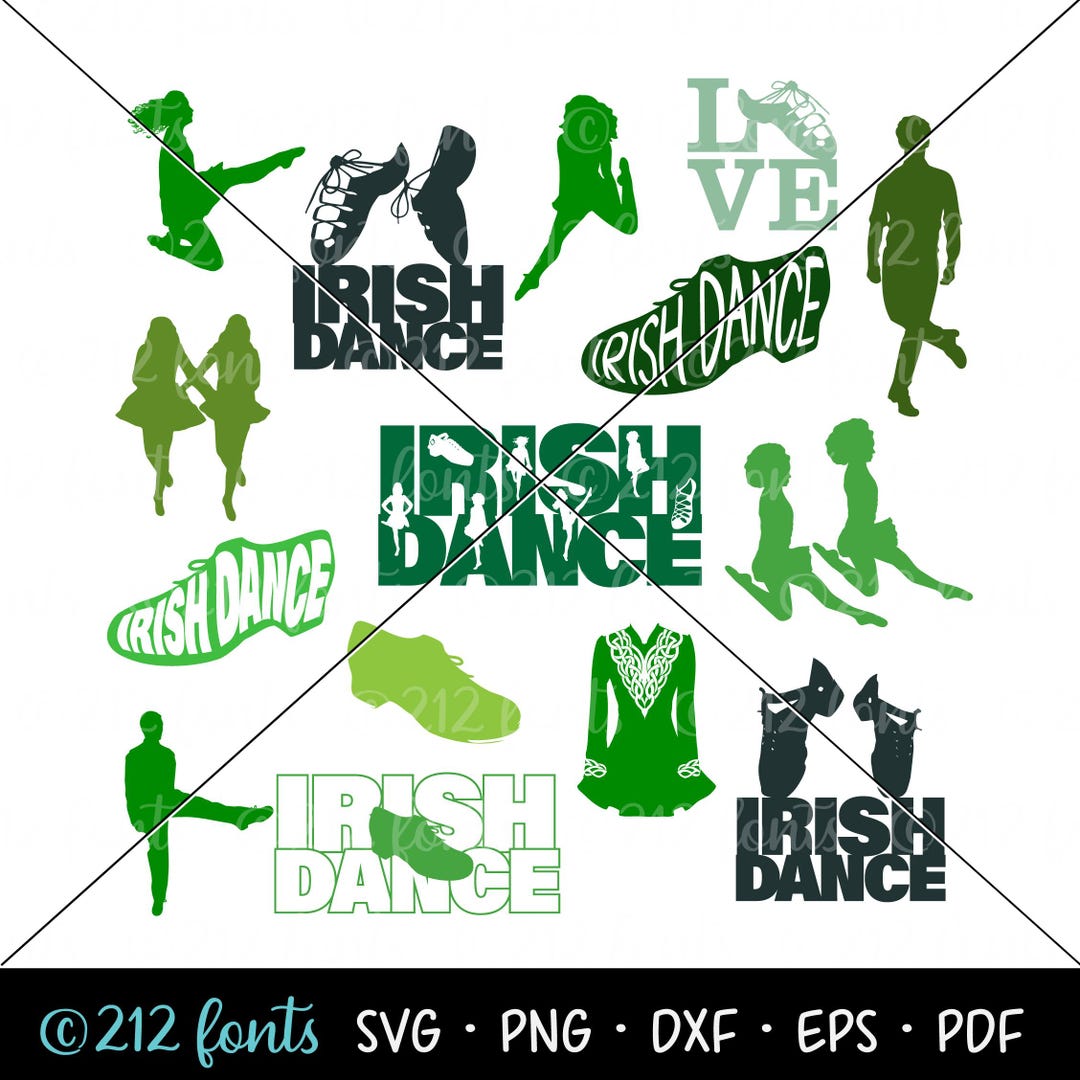 Irish Dance Clip Art: Celtic Graphics Bundle (SVG, PNG, JPG) - Etsy