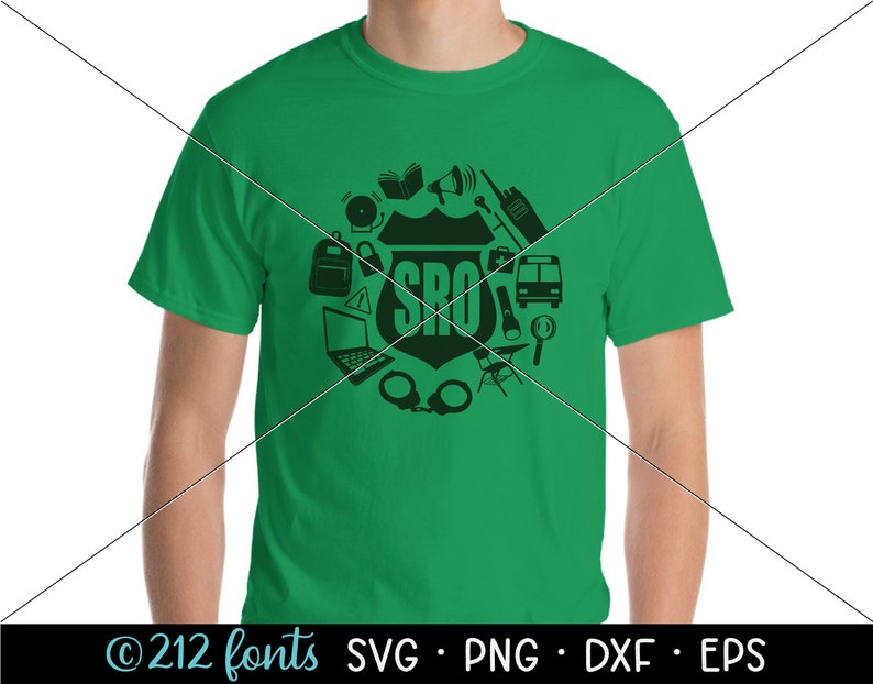 School Resource Officer Graphic, SRO SVG, Hall Monitor Art (digital ...