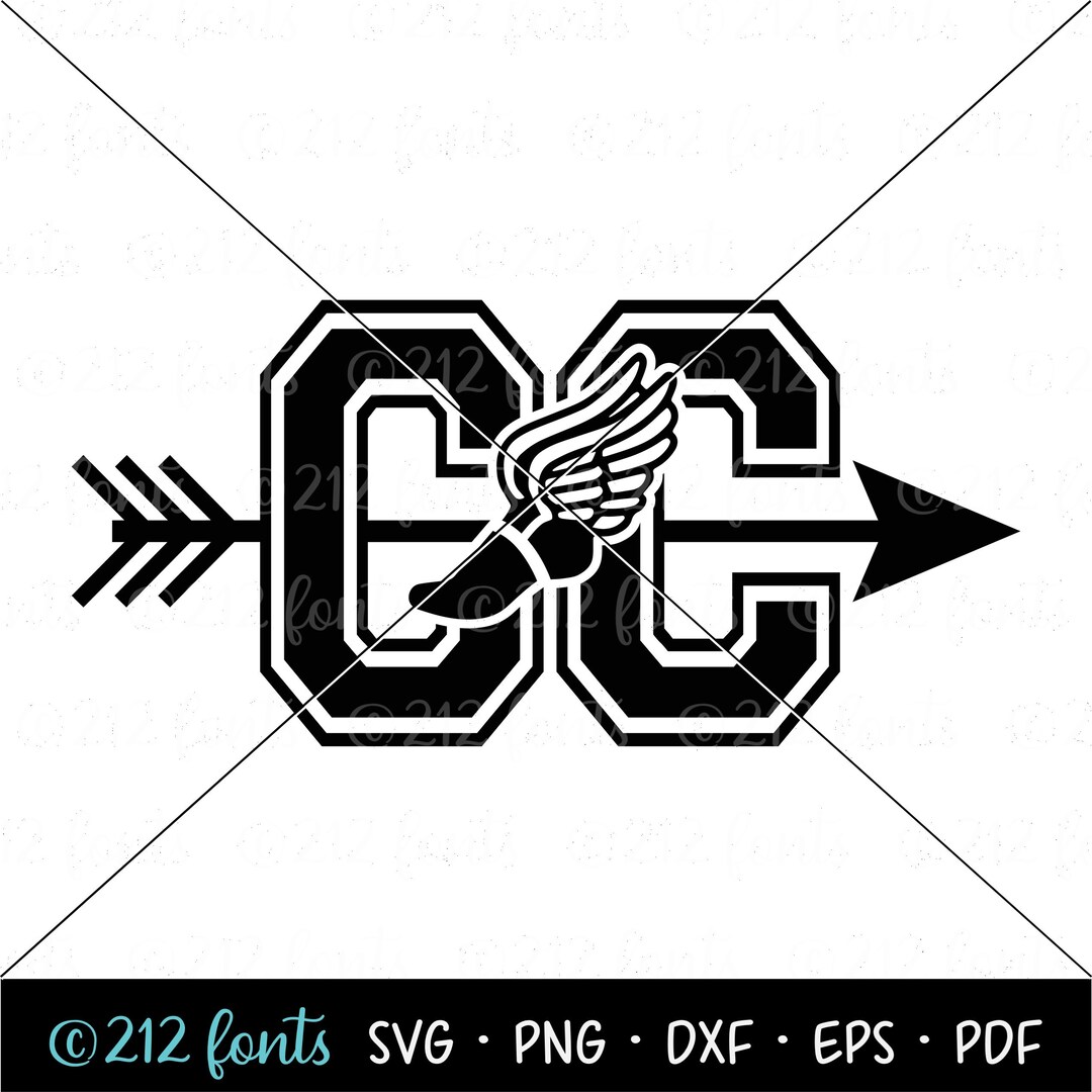 Cross Country CC Clip Art, Cross Country Png, Jpg Svg Format, Digital ...