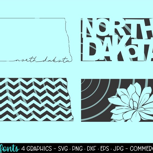 North Dakota State SVG / Cut File / Cricut / Clip Art / - Etsy