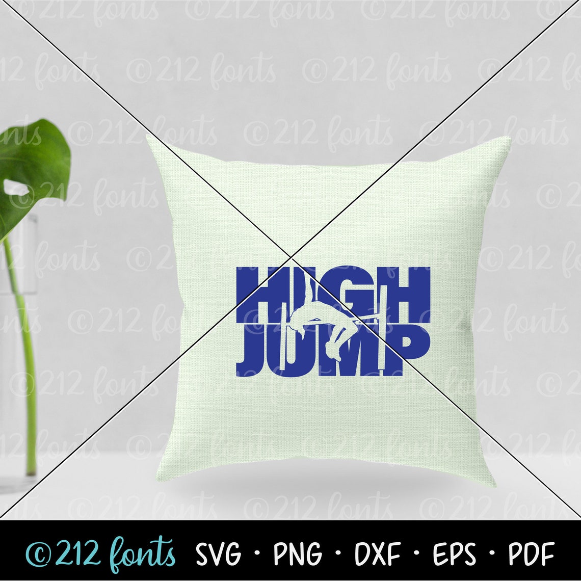 High Jump Clipart: Track and Field Jumper Graphic (digital Download) - Etsy
