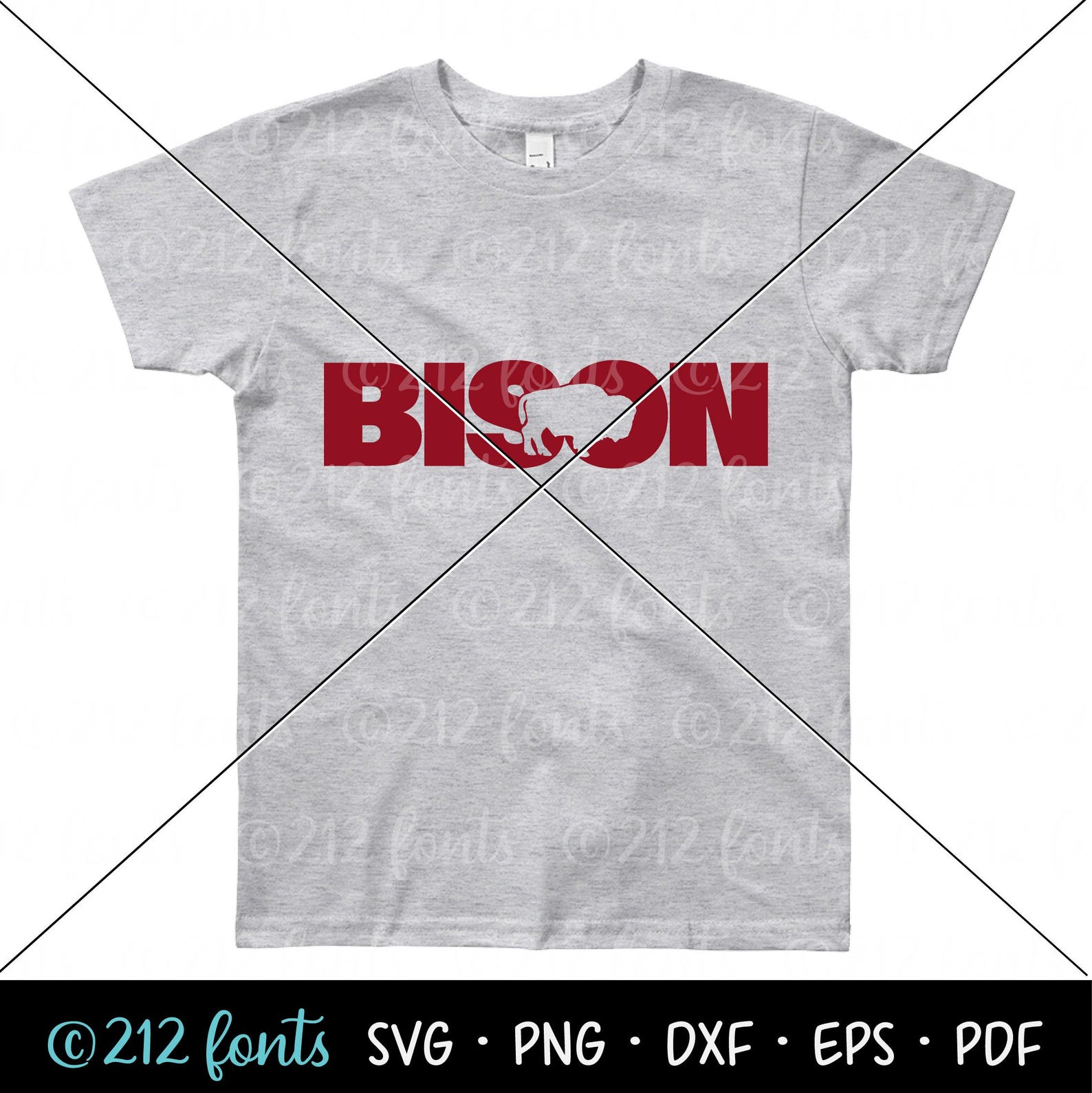 Bison Mascot SVG Graphics Pack: School Team Shirt Designs (digital ...