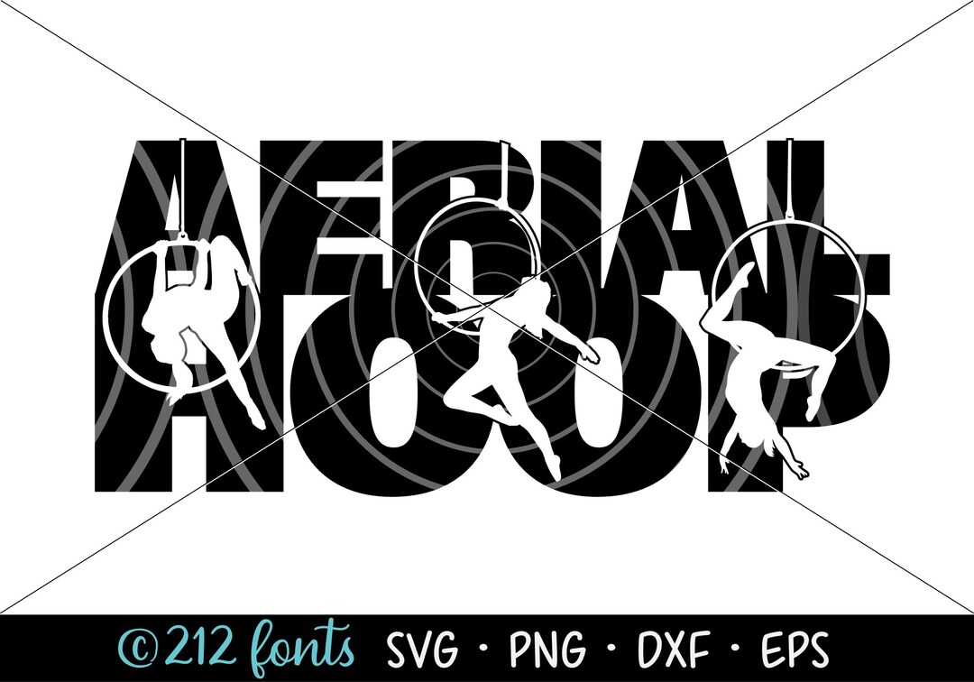 Aerial Hoop Word Art Aerial Lyra Png Jpg Svg Format Digital - Etsy