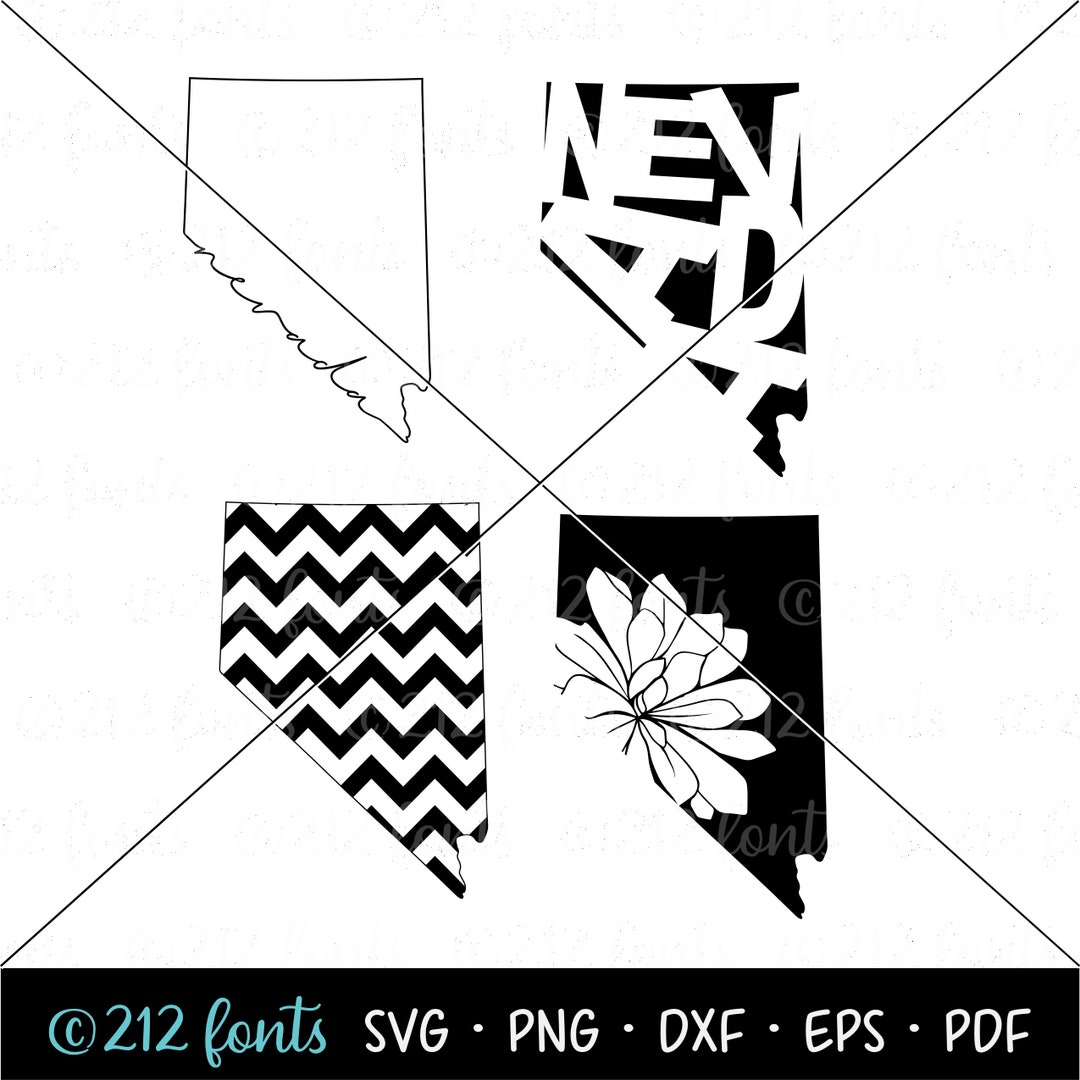 Nevada Map Outline: SVG, PNG, JPG, State Clip Art (digital Download) - Etsy