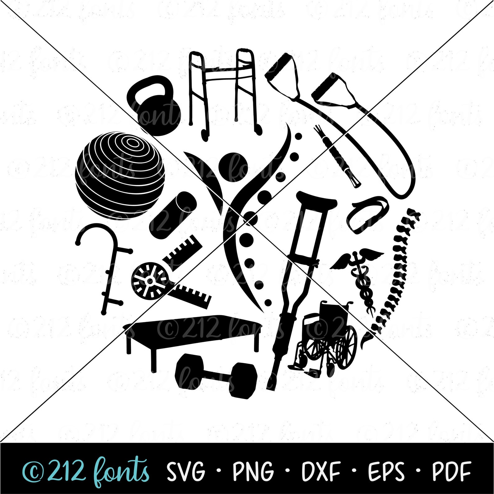 Physical Therapy Graphic, Sports Medicine Art (svg, Png, Dxf, Jpg) - Etsy